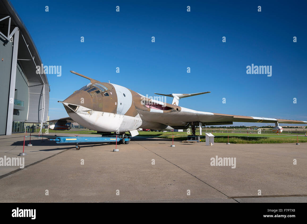 Handley Page Victor V bomber from the 1960s at Duxford museum Stock ...