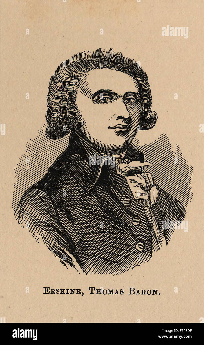 Thomas Baron Erskine Stock Photo - Alamy