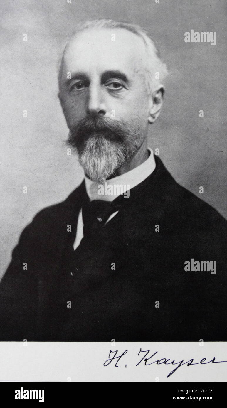 Heinrich Kayser 1853-1940 Stock Photo - Alamy