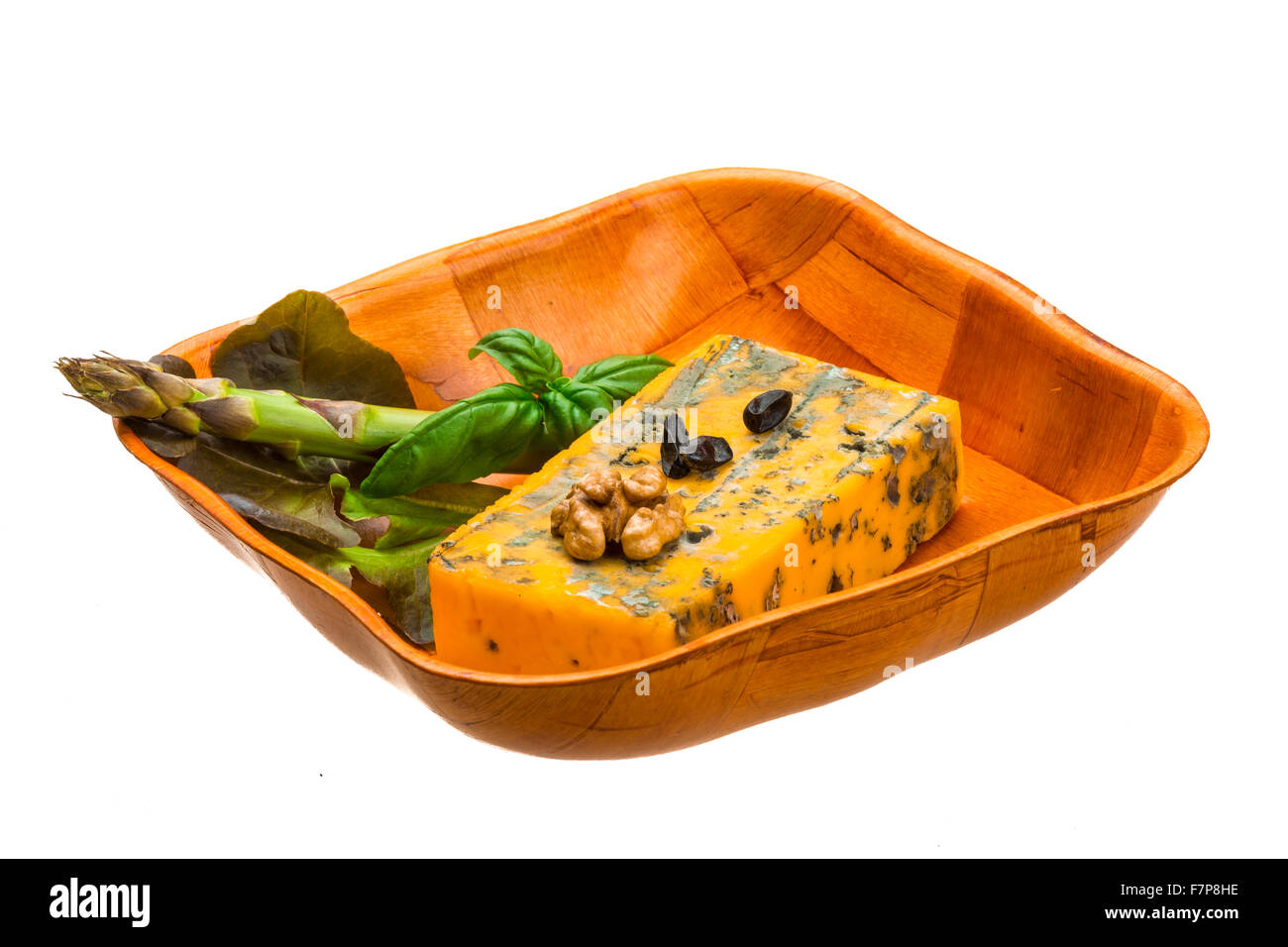 Gold cheese with mould Stock Photo - Alamy