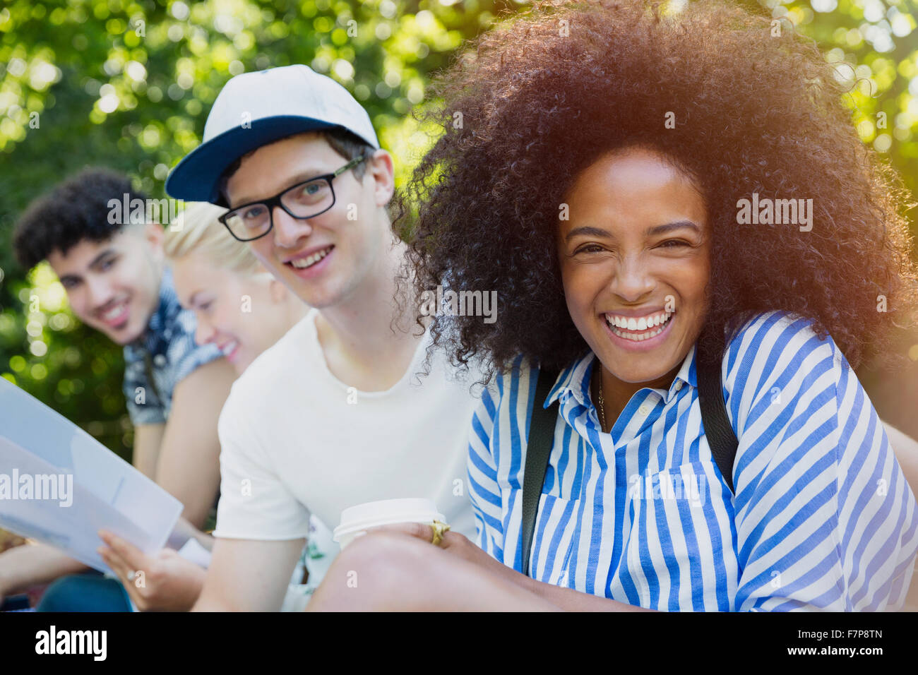 Friend outdoors hi-res stock photography and images - Alamy