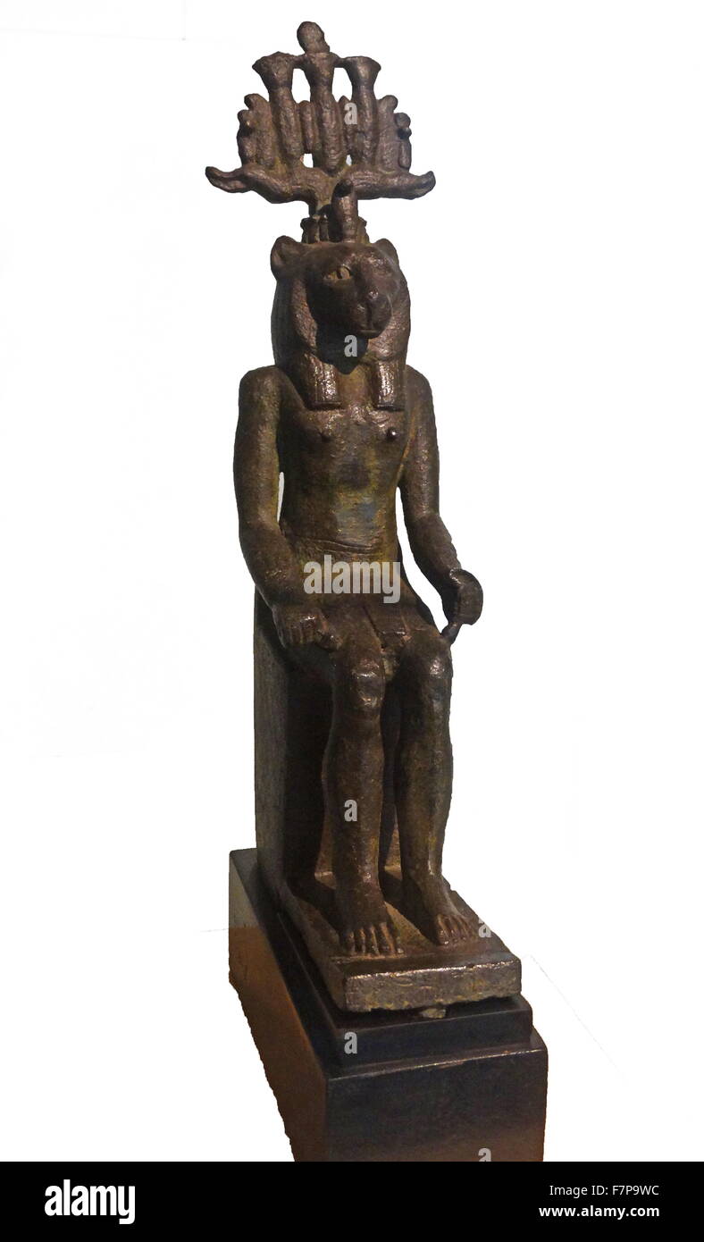 Depiction of the Egyptian deity Horus of Buto. Bronze. Late Period (715 ...