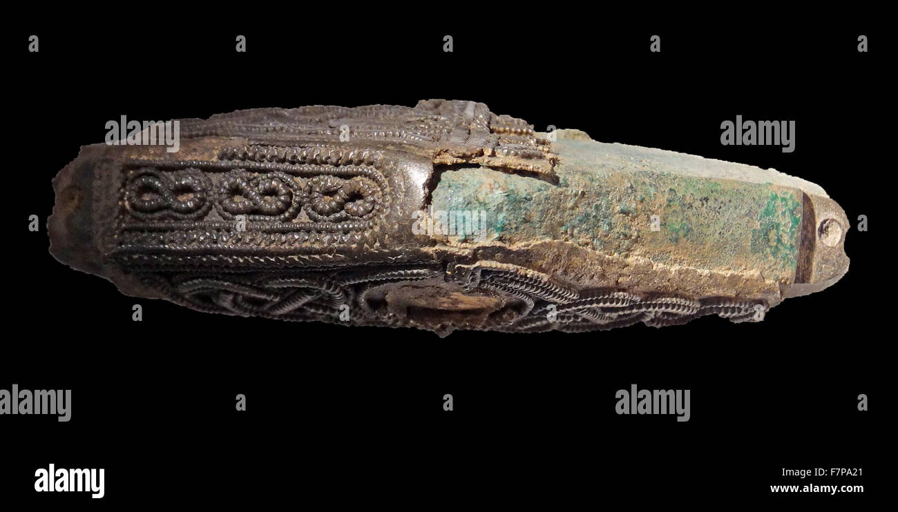 Artefact from the Staffordshire Hoard of Anglo-Saxon gold and silver ...