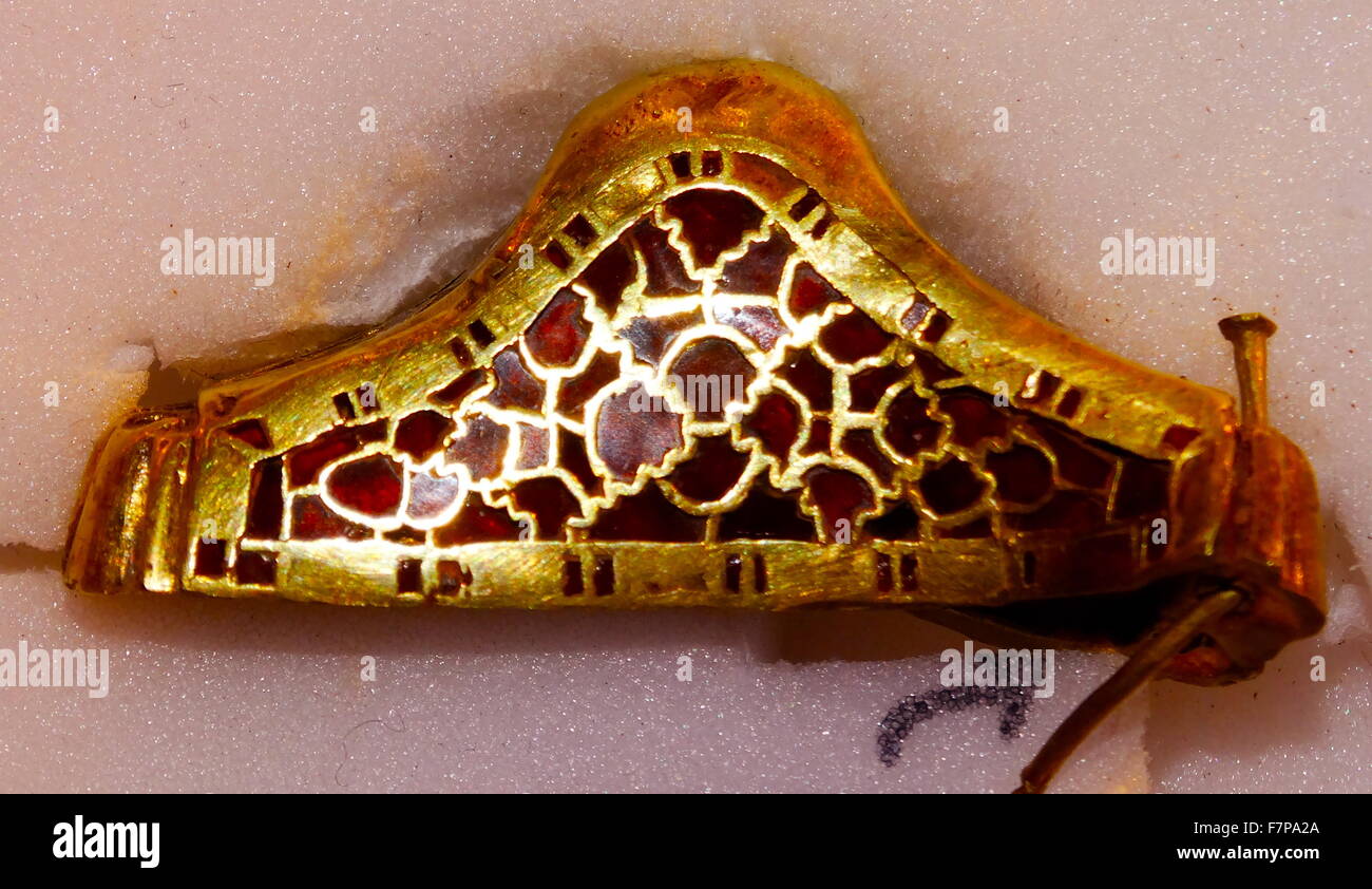 Artefact from the Staffordshire Hoard of Anglo-Saxon gold and silver ...