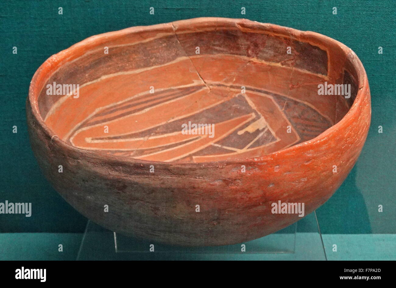 Painted bowl, Aztec, Mexico, AD 1400-1520. Aztec bowls were often ...