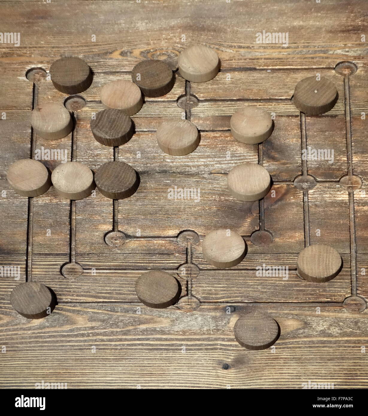 Anglo-Saxon (recreation) wooden board game. English 8th Century Stock ...