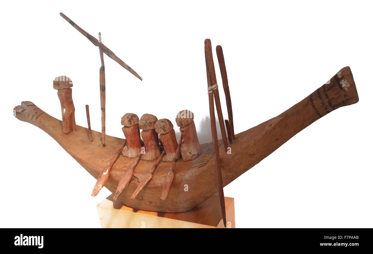 Ancient egyptian wood boat model hi-res stock photography and images ...