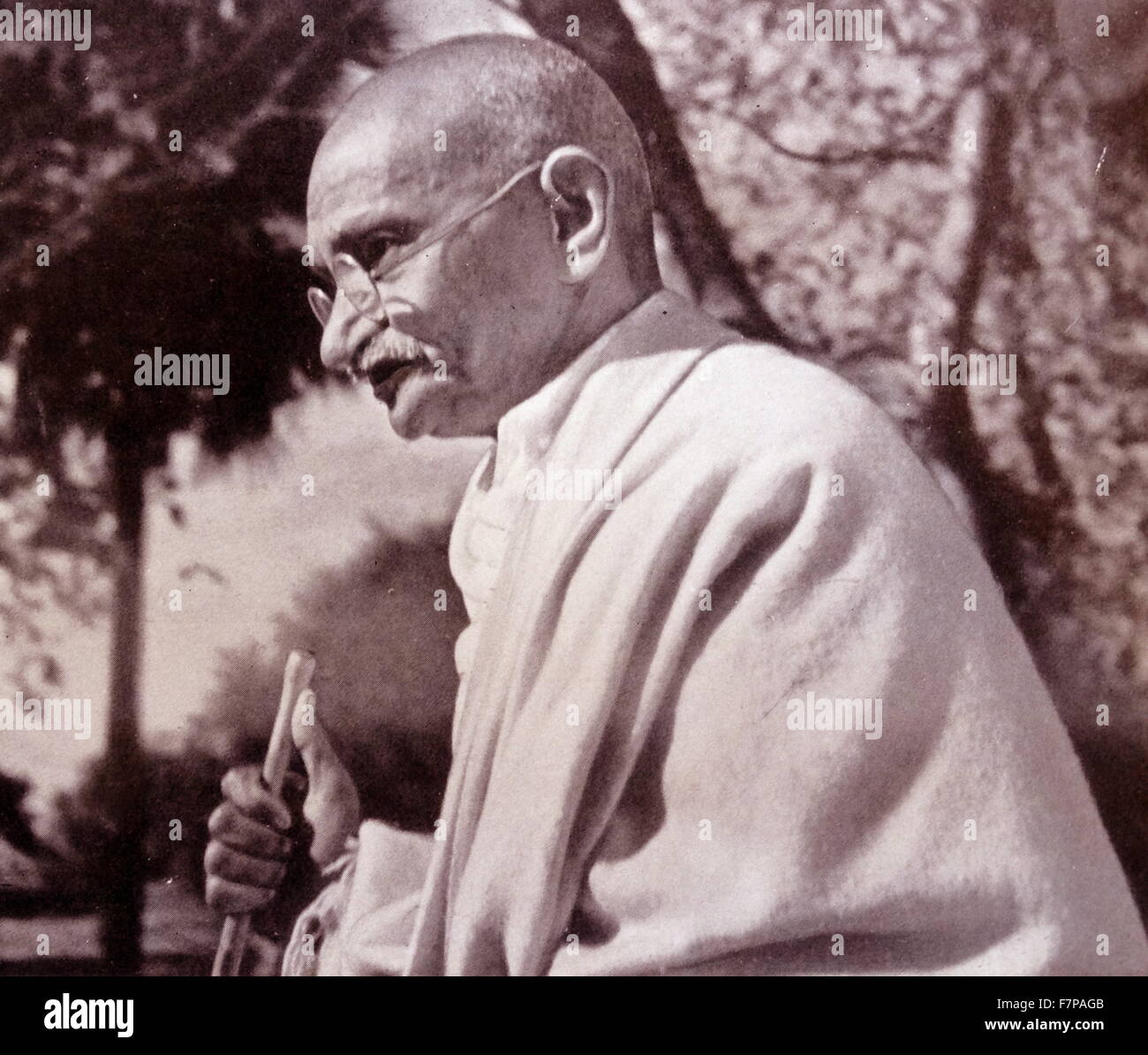 Mohandas Karamchand Gandhi (1869 – 1948), the preeminent leader of the ...