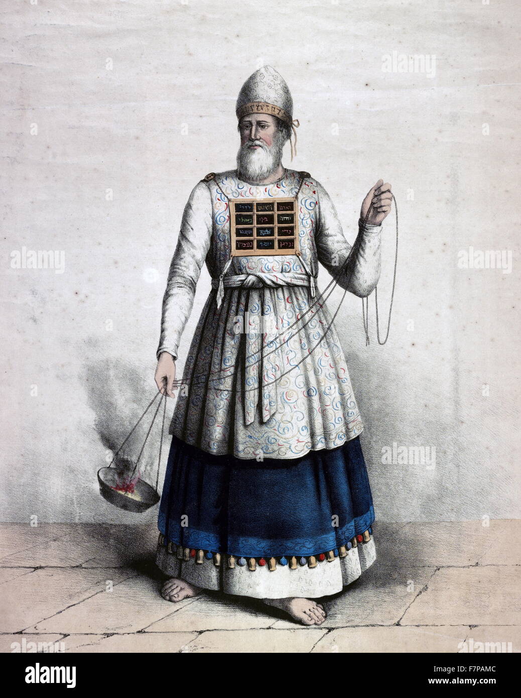 The high priest in his robes by John Henry Camp (1822-1881). Lithograph ...