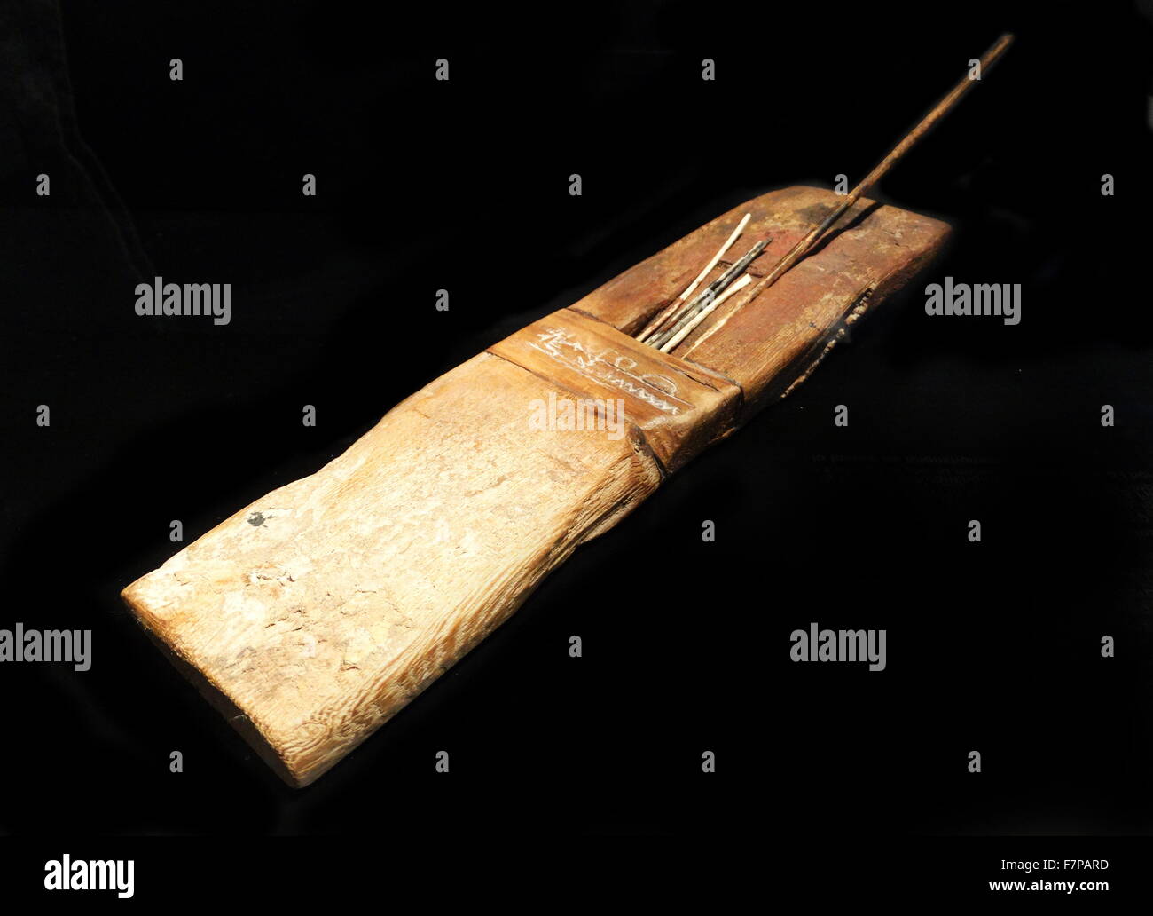 Ancient Egyptian wooden palette belonging to a scribe. 1550-1070 BC ...