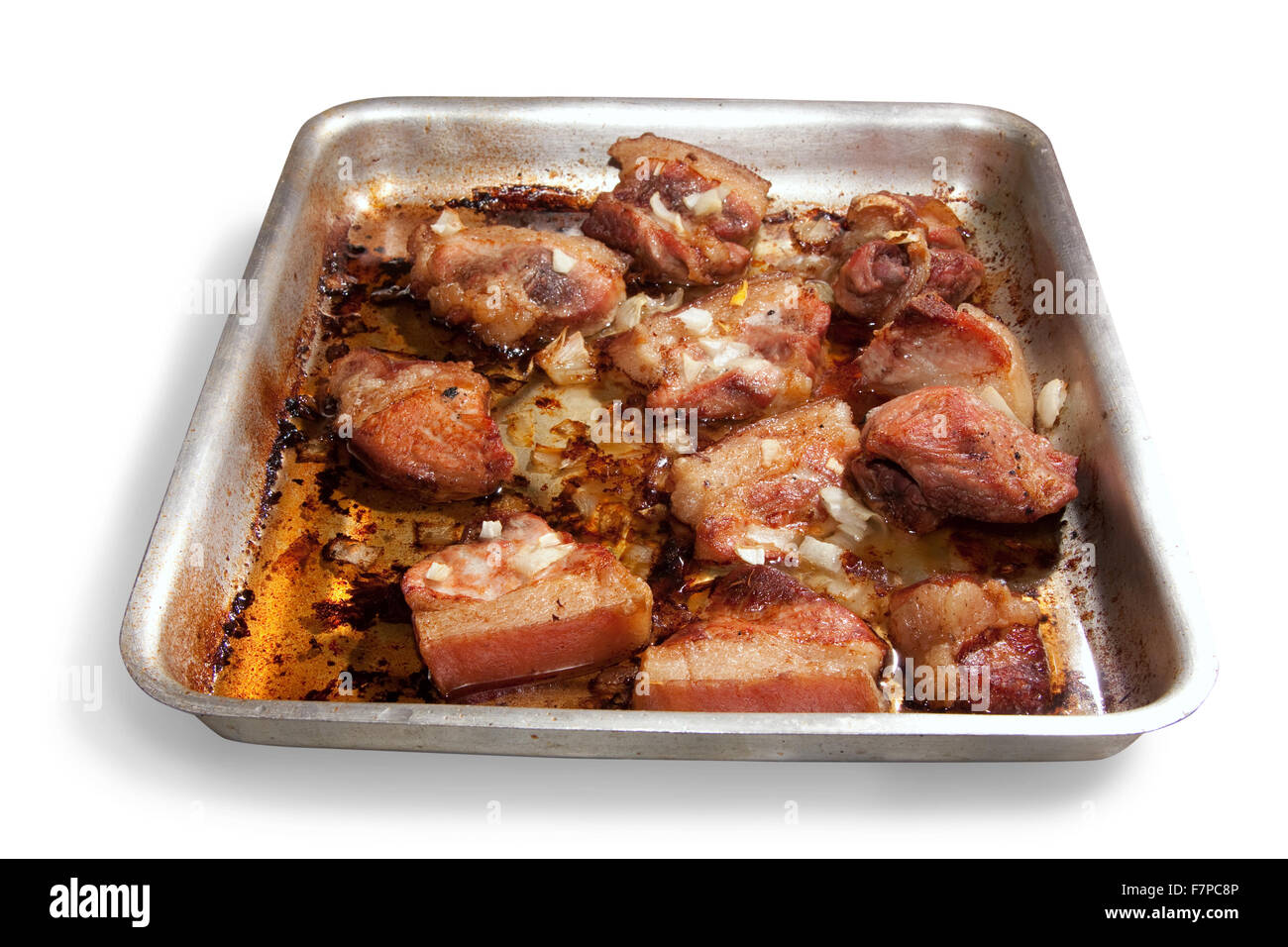 Beef steak fried in Cut Out Stock Images & Pictures - Alamy