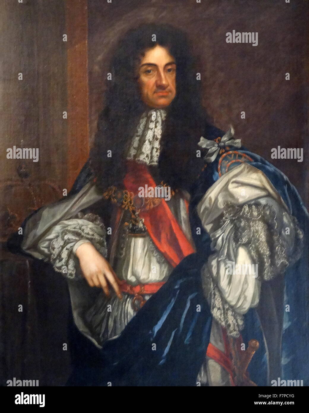 Portrait of Charles II by Godfrey Kneller (1646-1723) English portrait ...
