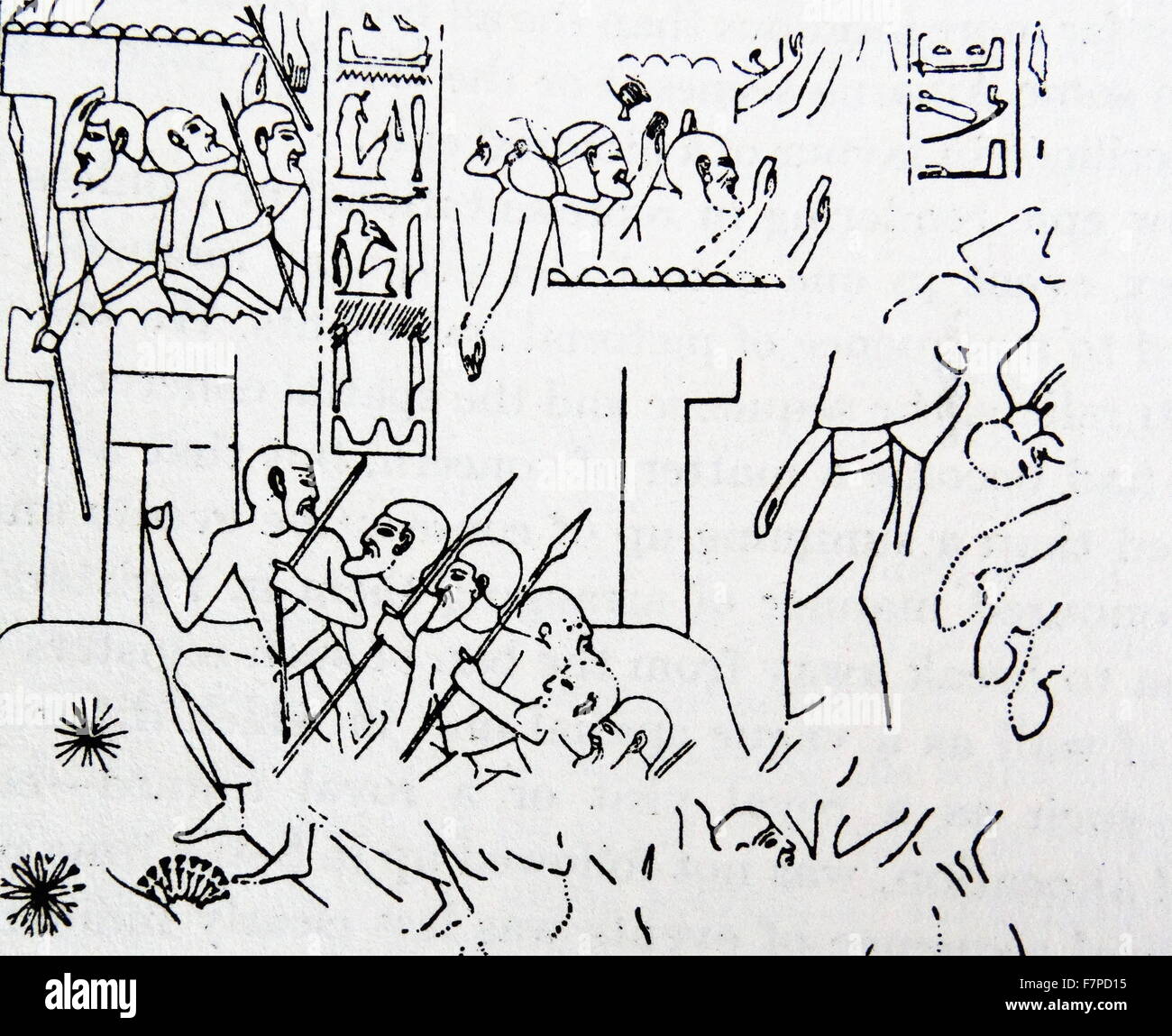 Syrians beseiged during a battle between the Egyptian Empire under ...