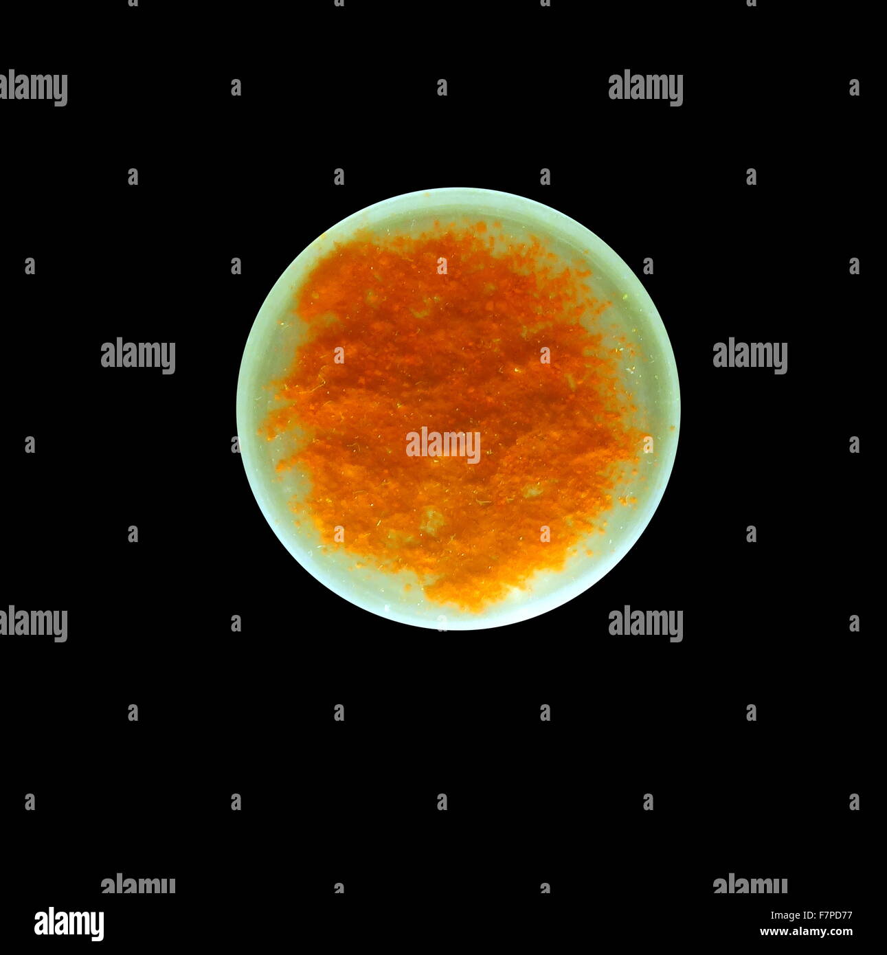 Vermilion - cinnabar. The pigment contains poisonous mercury and the ...