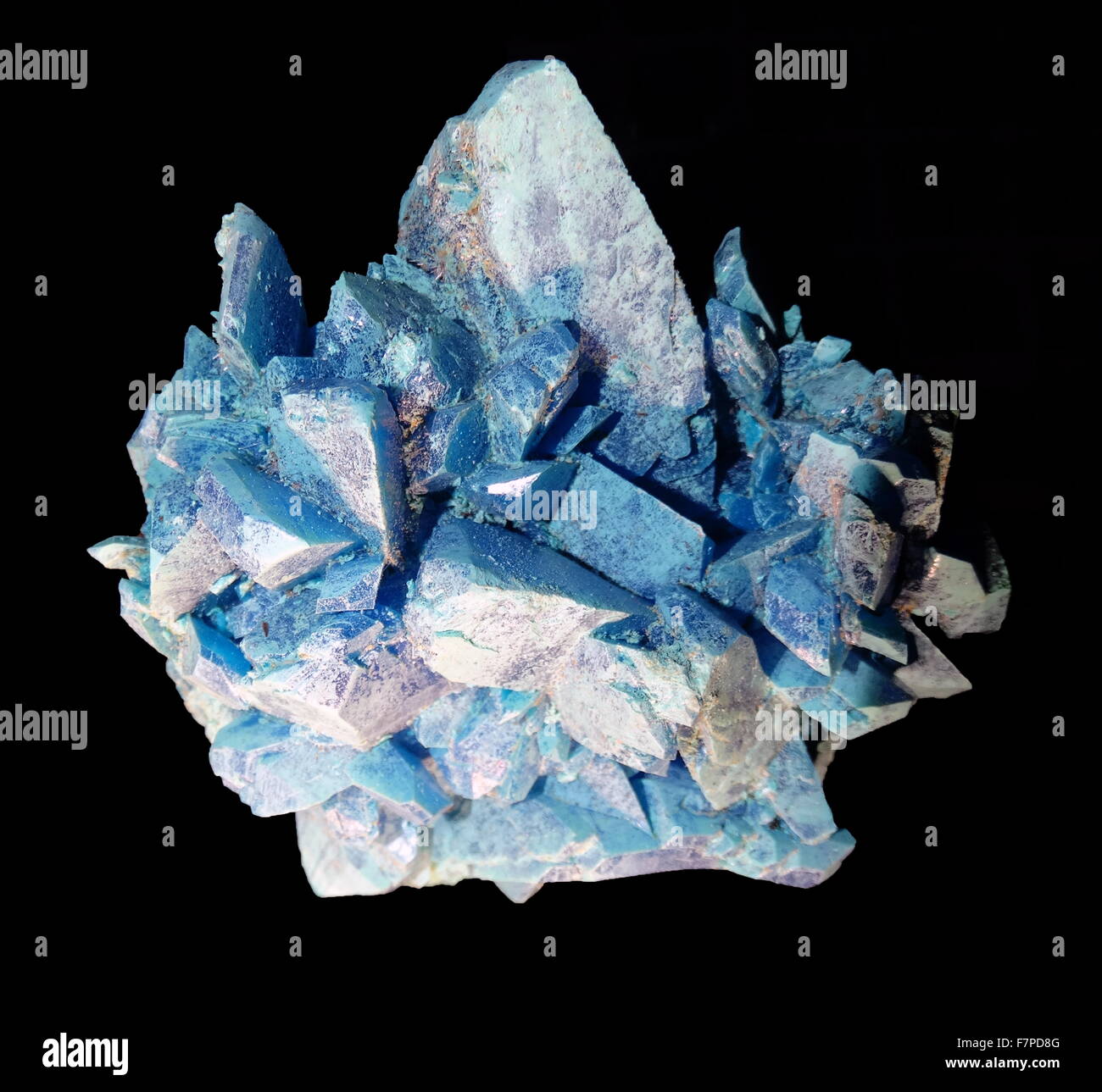 Chalcanthite (copper sulphate) from Mount Lyell, Tasmania Stock Photo ...