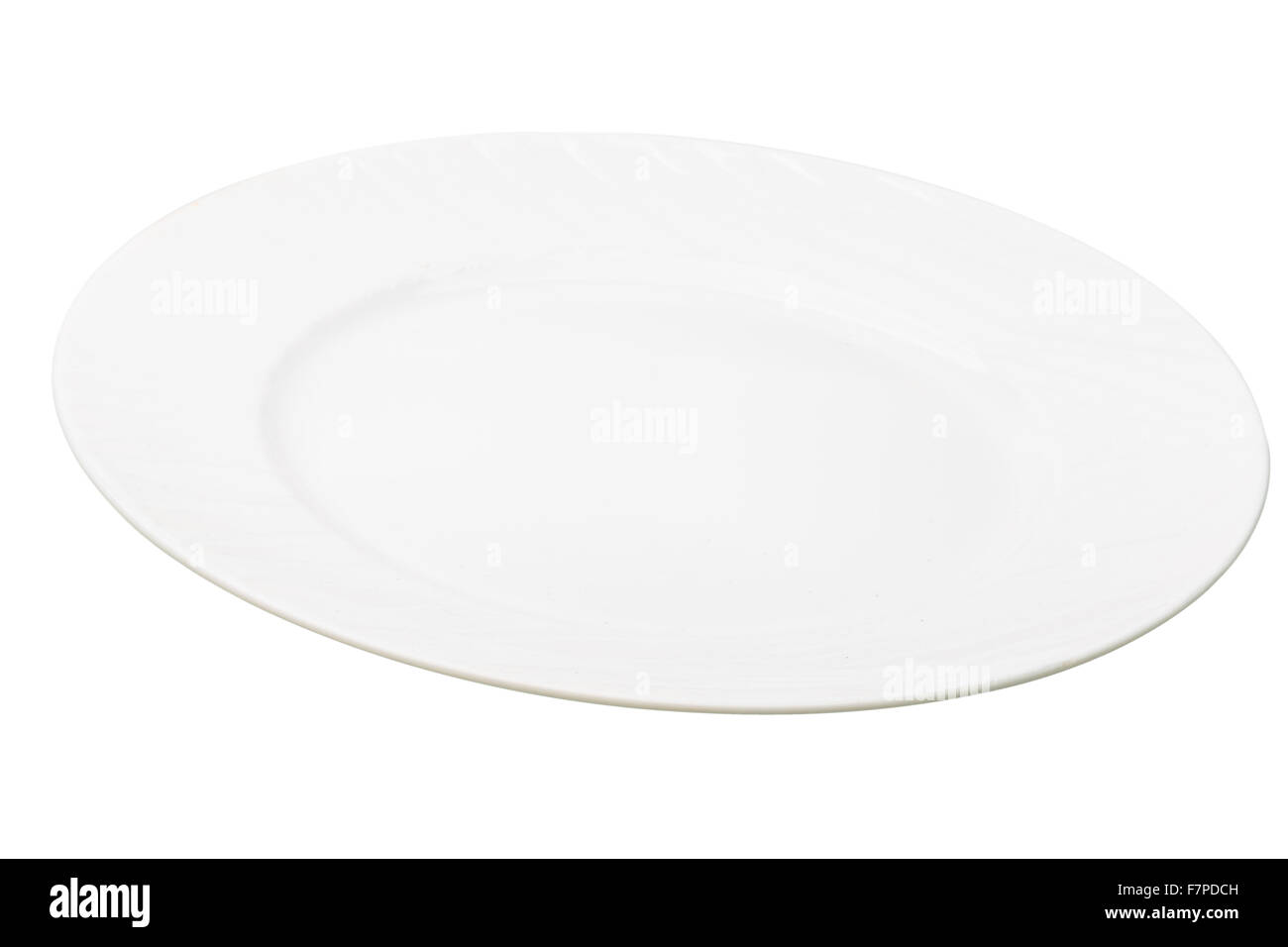 White plate isolated Stock Photo - Alamy