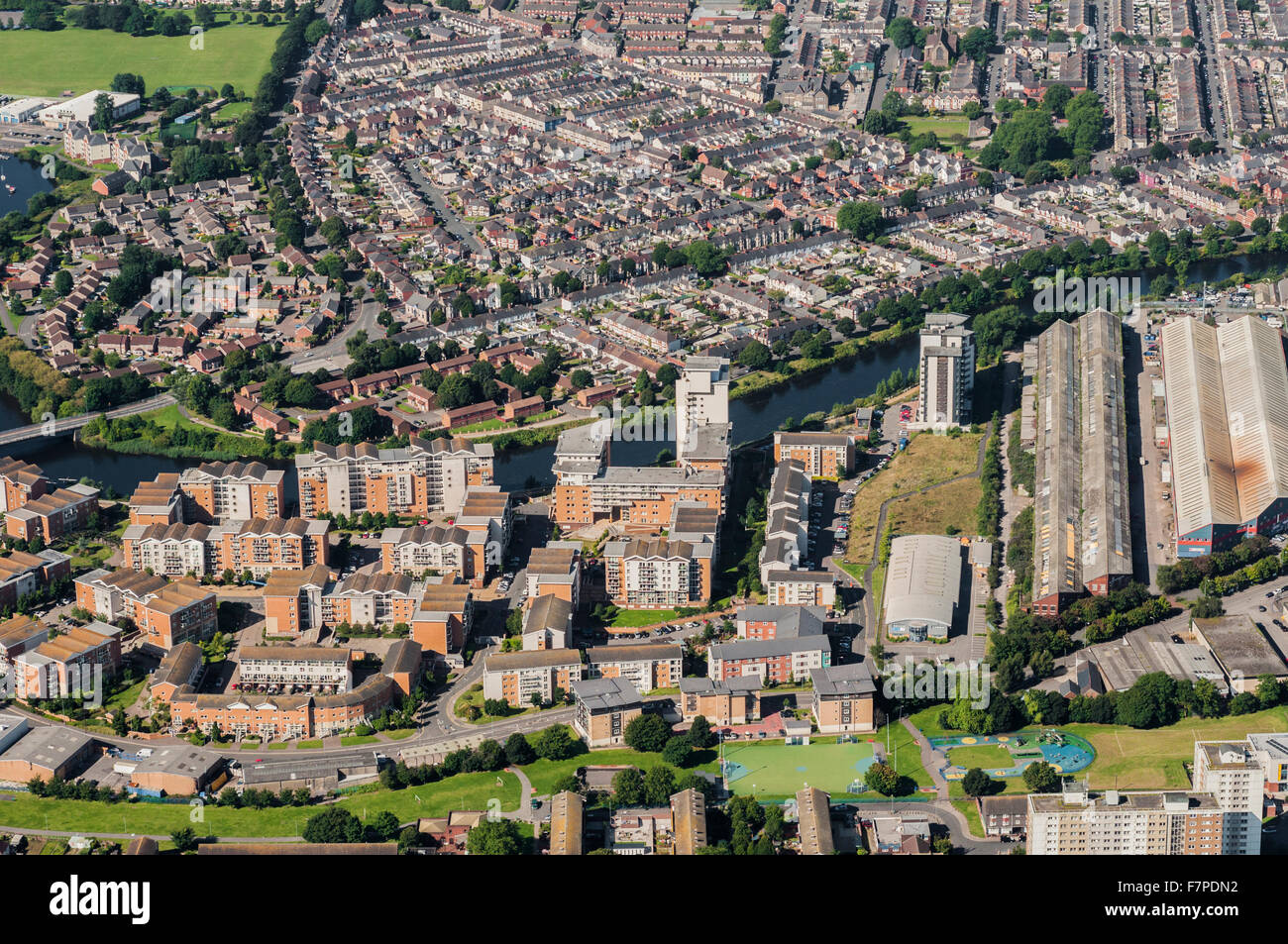 Central square cardiff aerial hi-res stock photography and images - Alamy