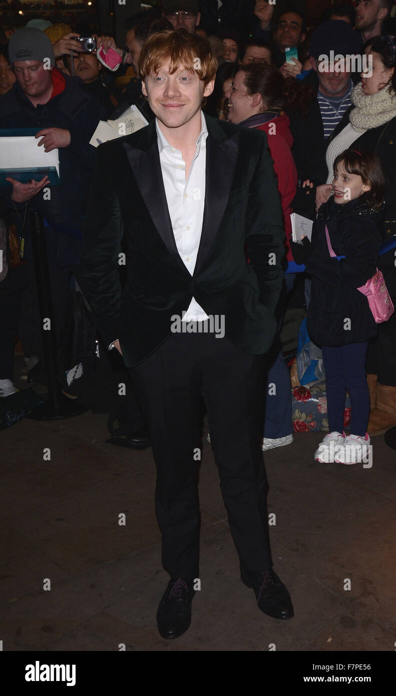 London, UK. Rupert Grint at Whatsonstage Theatregoers Choice Awards at ...