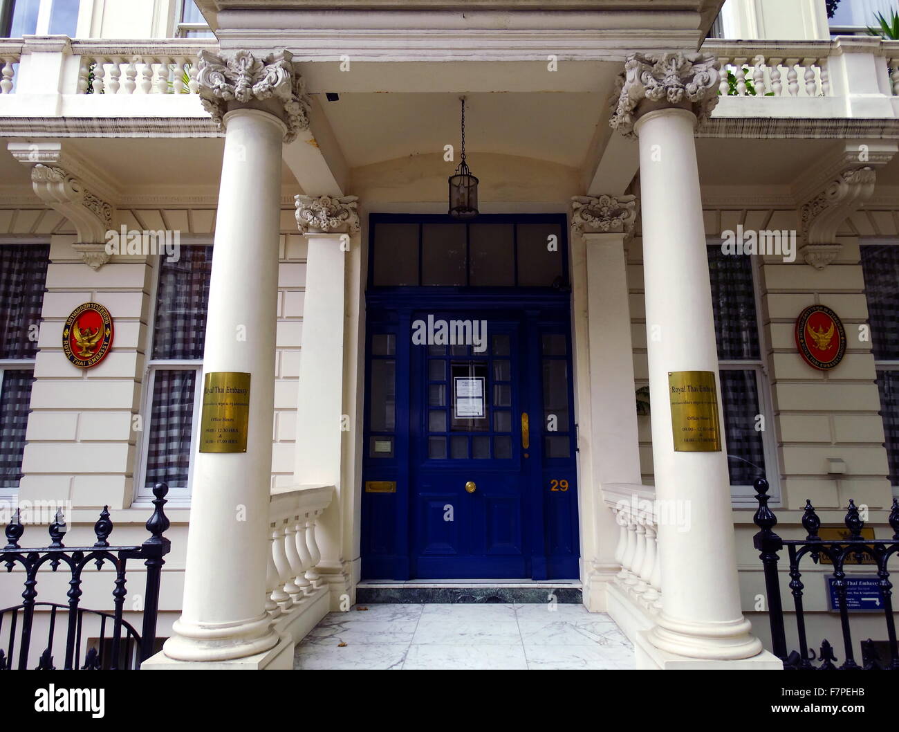 The Royal Thai Embassy in London. Dated 2015 Stock Photo - Alamy