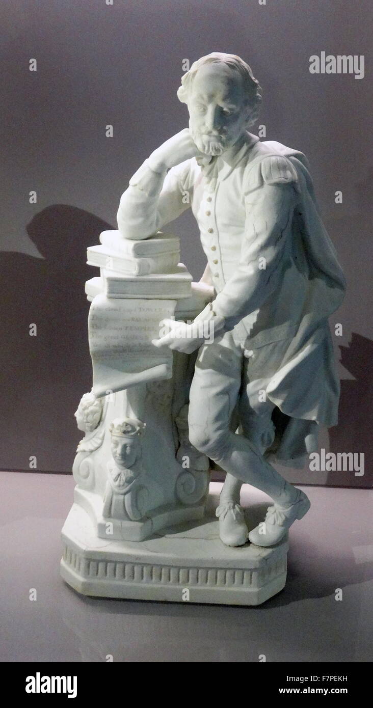 Figure of William Shakespeare made in Derby Porcelain Factory ...