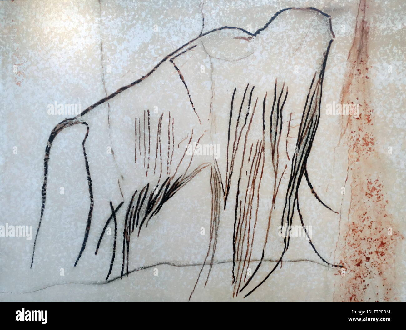 Stone Age cave painting from France Stock Photo - Alamy