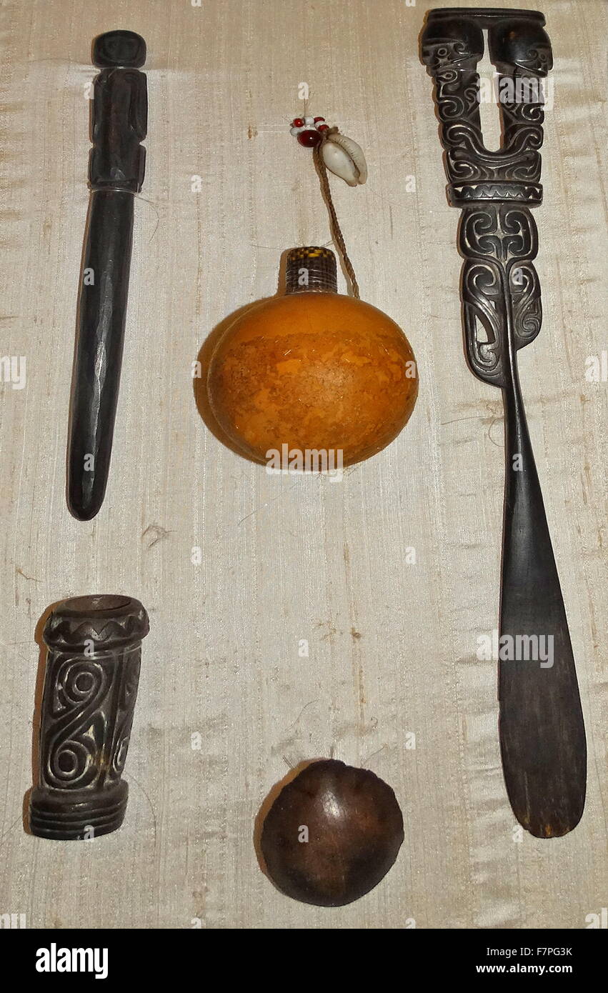 Musical instruments from the Democratic Republic of Congo. Dated 19th ...