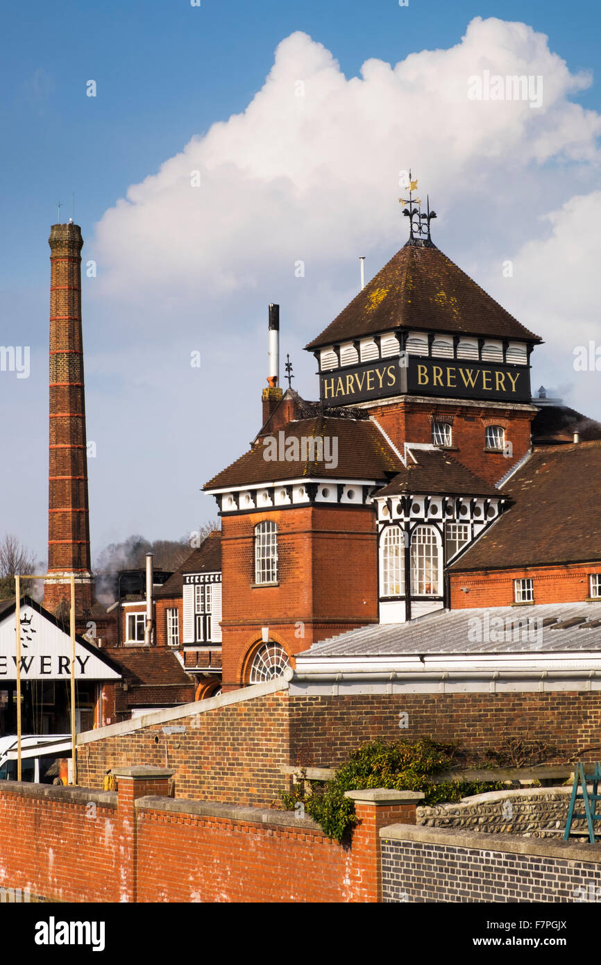 Harveys Brewery in Lewes town centre, East Sussex, England Stock Photo ...