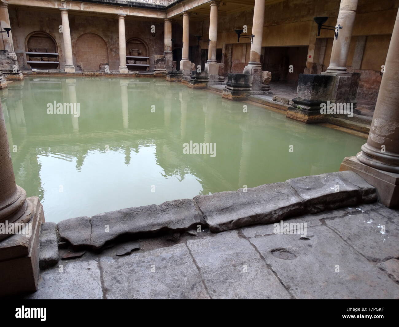 Roman Baths in Bath, Somerset, England date from 60-70 AD and the ...