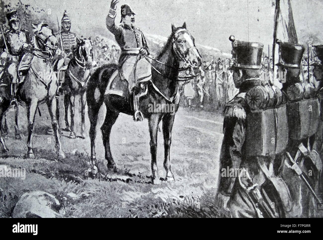 Rafael del Riego (1784 – 1823) proclaiming the Spanish Constitution in ...