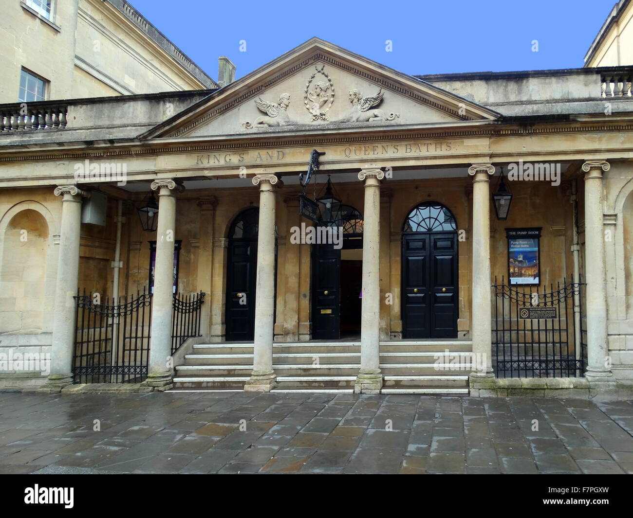 Georgian Facade Roman Baths Roman Baths Bath Somerset England High ...