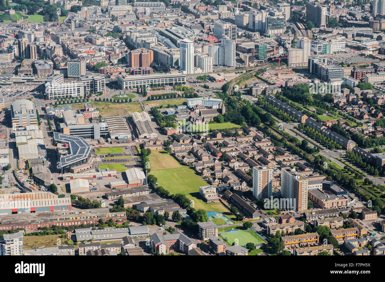 Central square cardiff aerial hi-res stock photography and images - Alamy