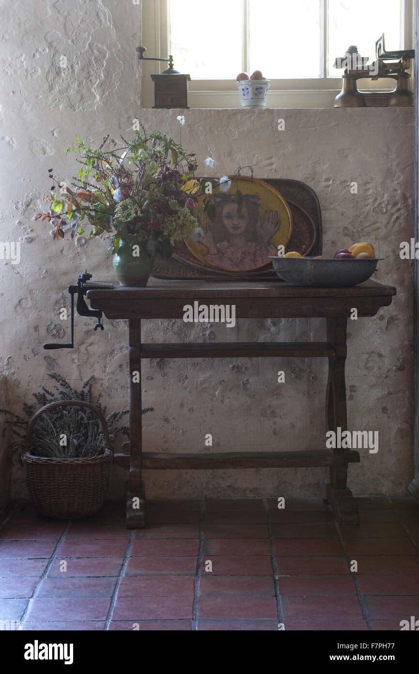 Inside Monk's House, East Sussex. Monk's House was the writer Virginia ...