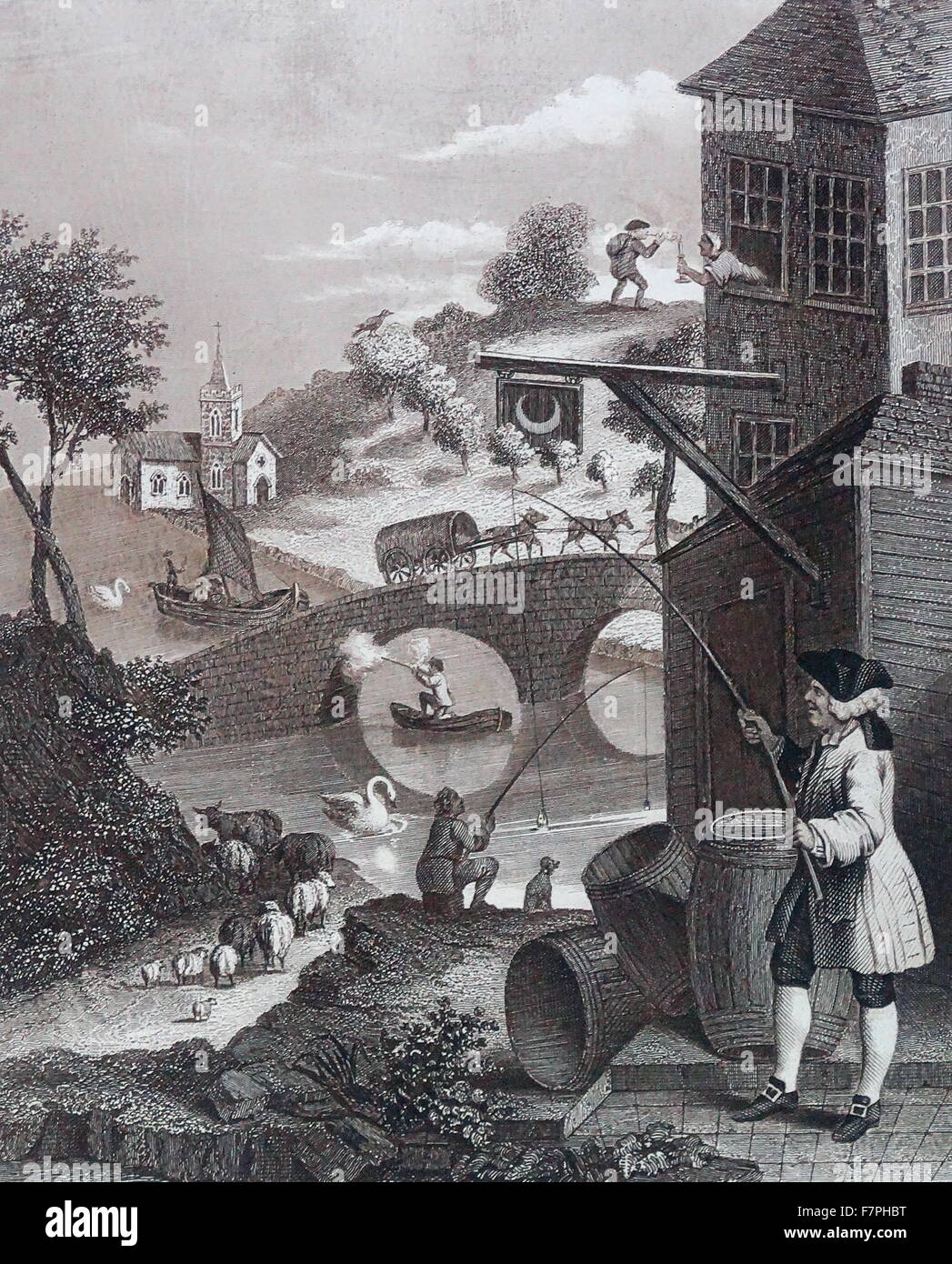 Engraving by William Hogarth (1697-1764) English painter, printmaker ...