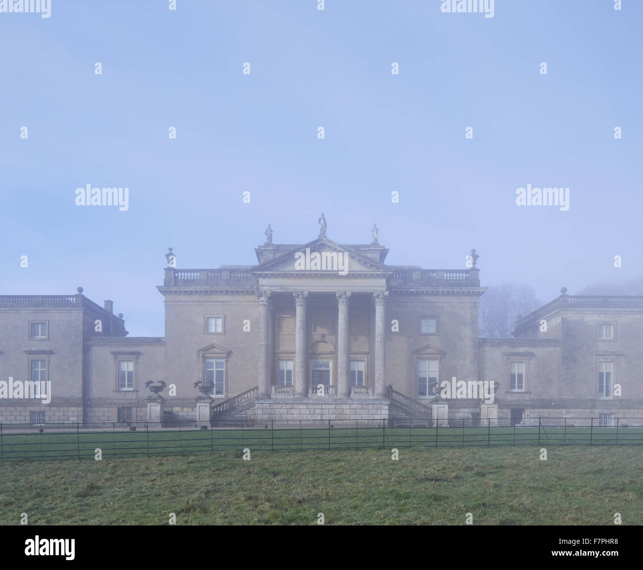 The exterior of the house at Stourhead, Wiltshire. Stourhead House ...