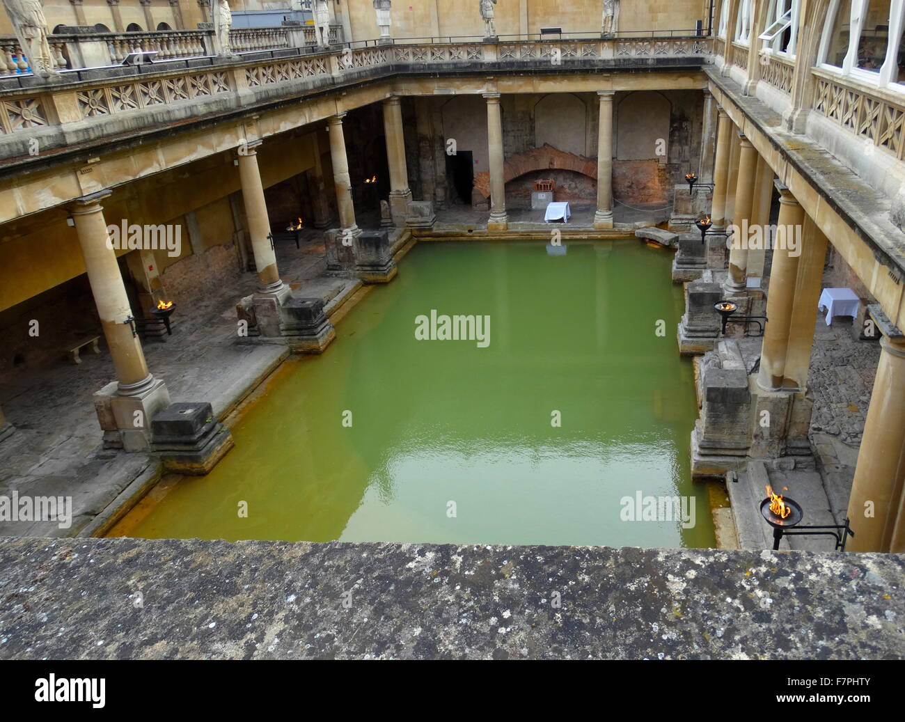 Roman Baths in Bath, Somerset, England date from 60-70 AD and the ...