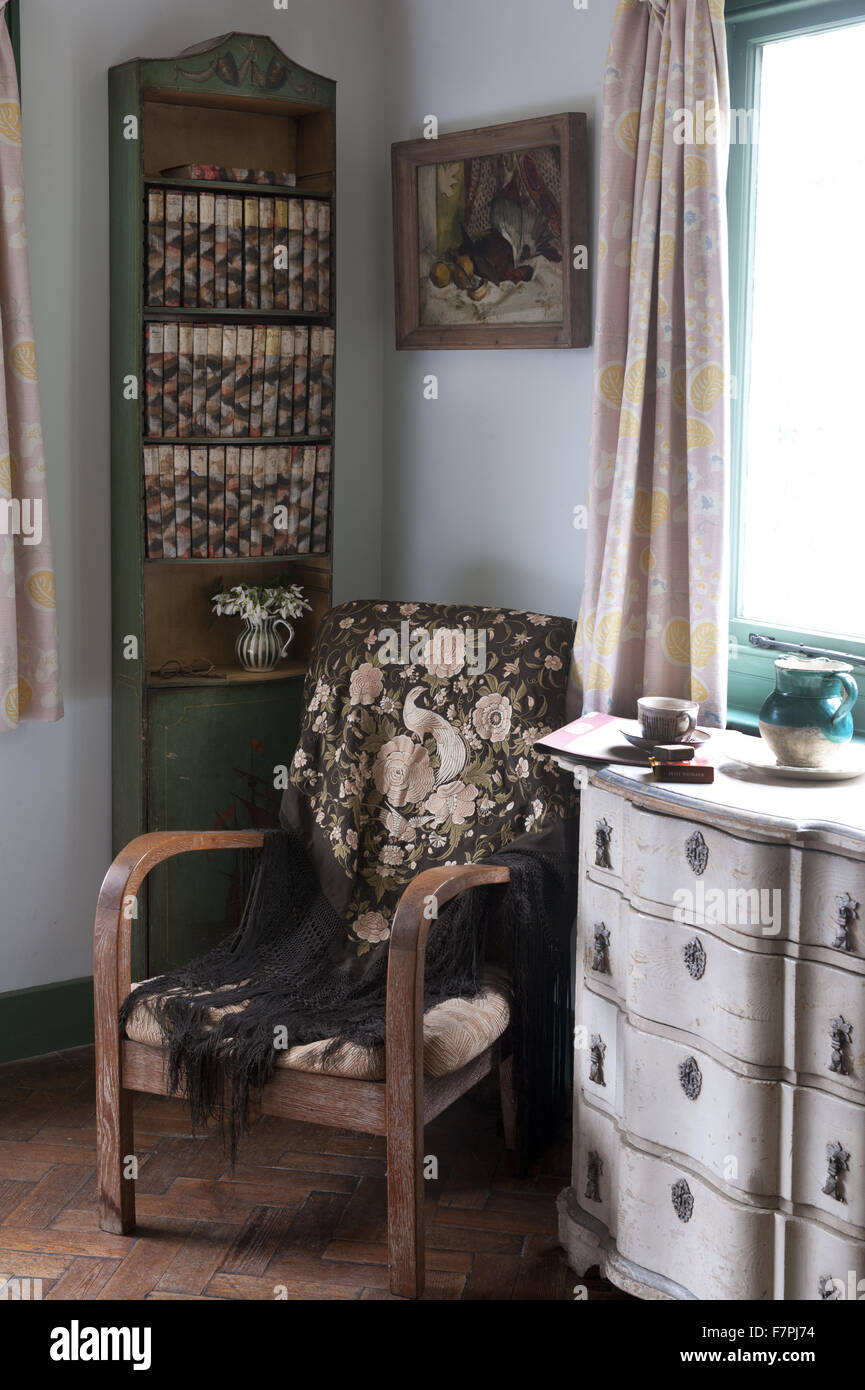 An interior view at Monk's House, East Sussex. Monk's House was the ...