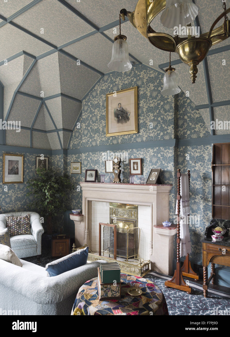 The Owl Suite at Cragside, Northumberland. The house, one of the finest ...