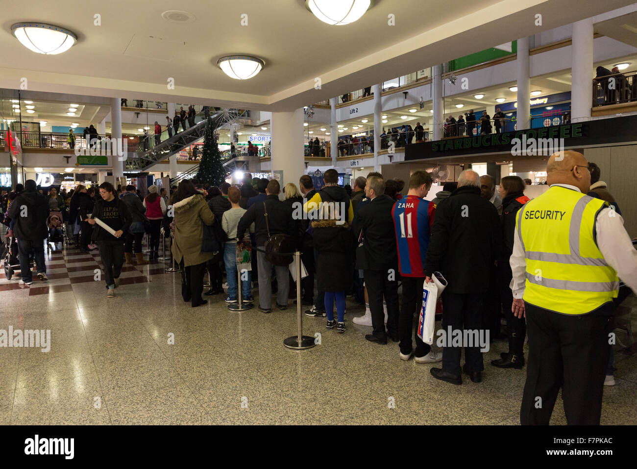 Crystal Palace football club supporters at a Christmas event in the ...