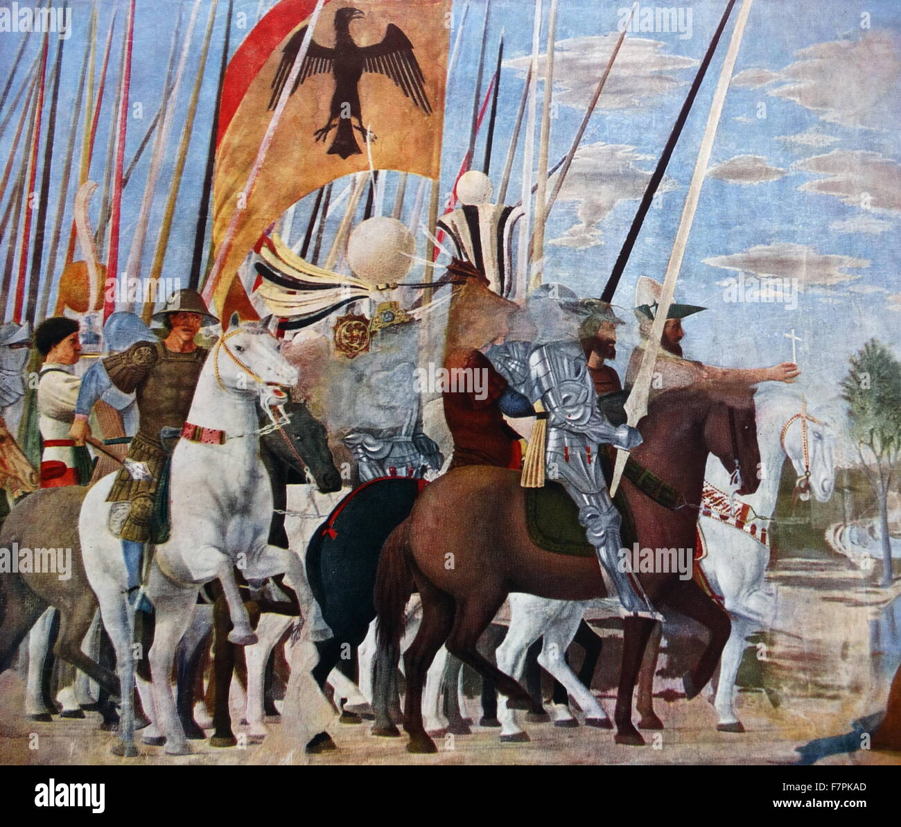 Painting titled 'The Battle of Constantine' by Piero della Francesca ...