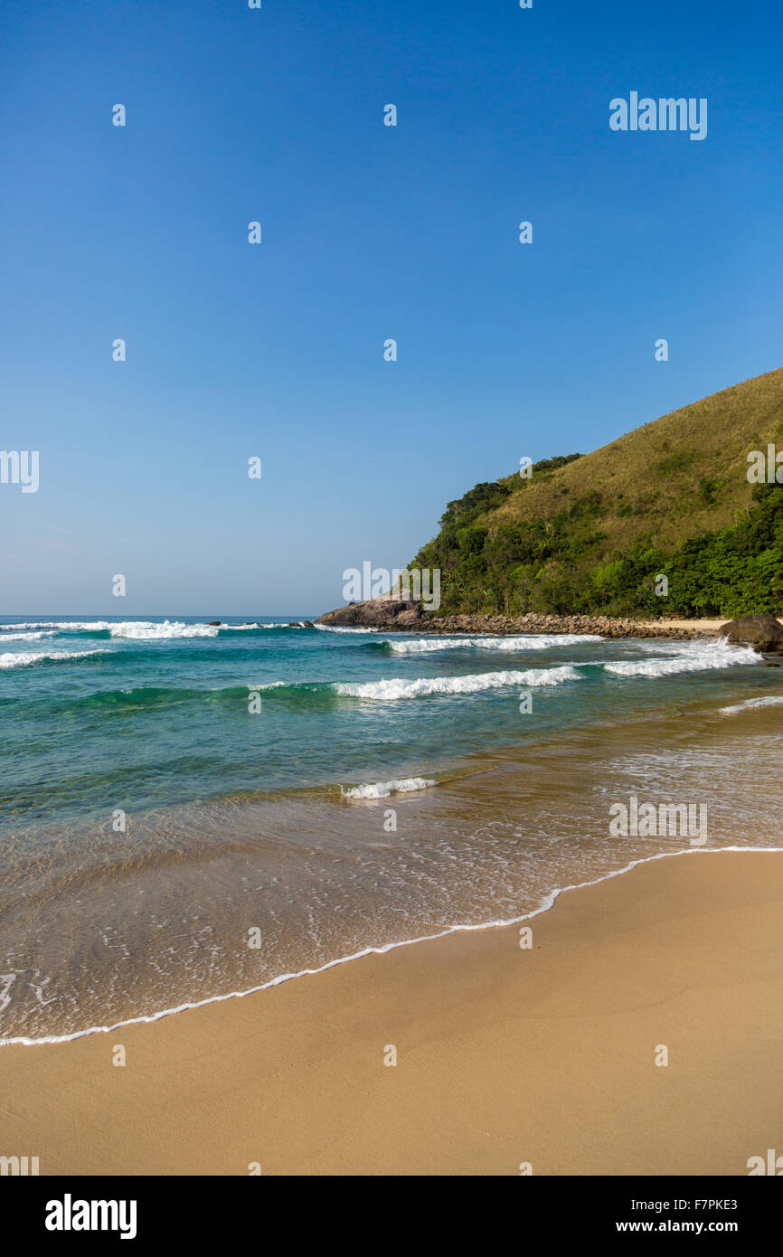 Beautiful blue water and sky in Beach Mole (praia Mole) in ...