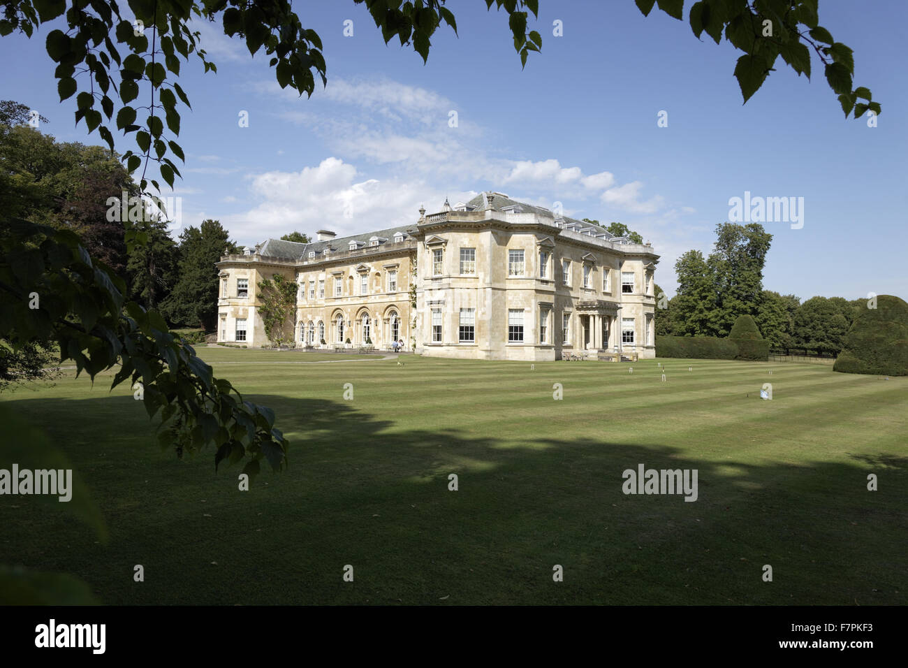 The exterior of Hartwell House, Buckinghamshire. Hartwell House is part ...