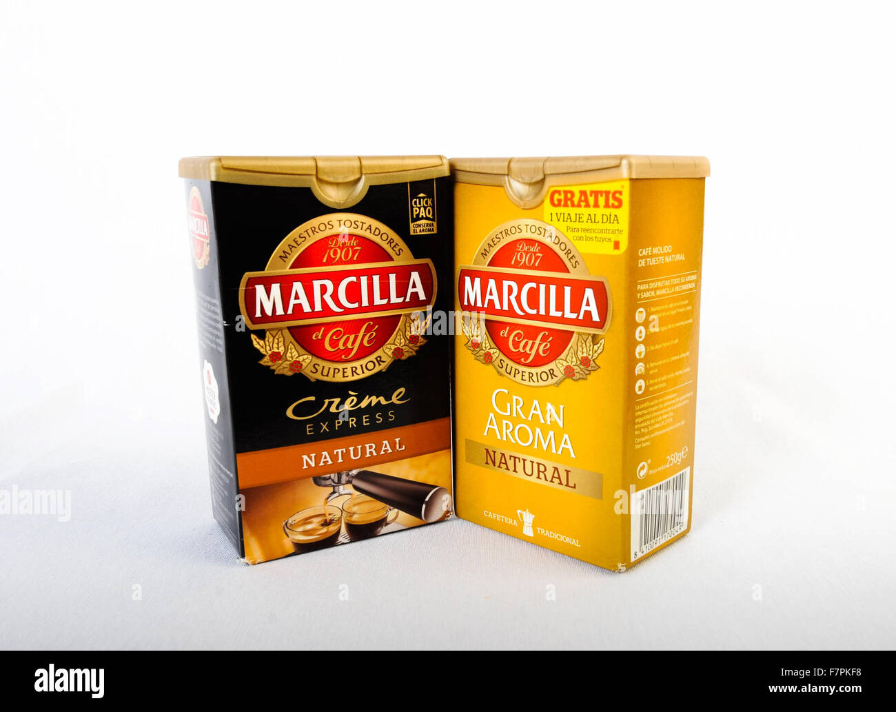 marcilla cafe natural creme boxes Stock Photo - Alamy