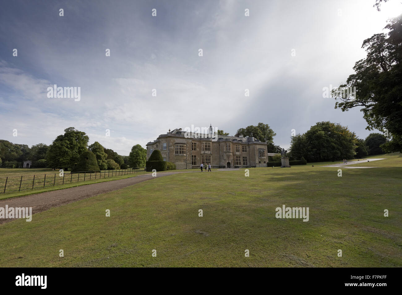 Exterior view of Hartwell House, Buckinghamshire. Hartwell House is ...