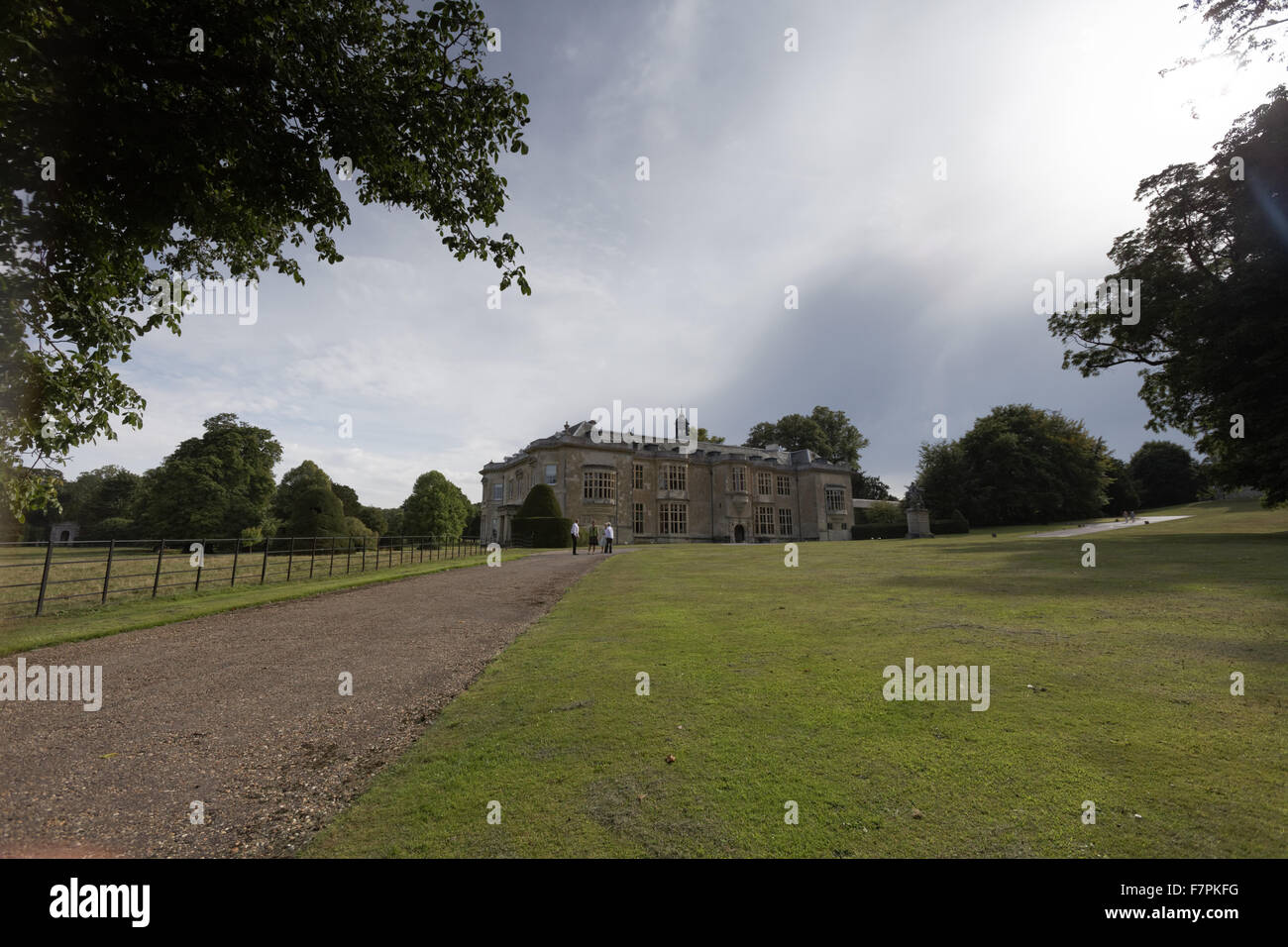 Exterior view of Hartwell House, Buckinghamshire. Hartwell House is ...