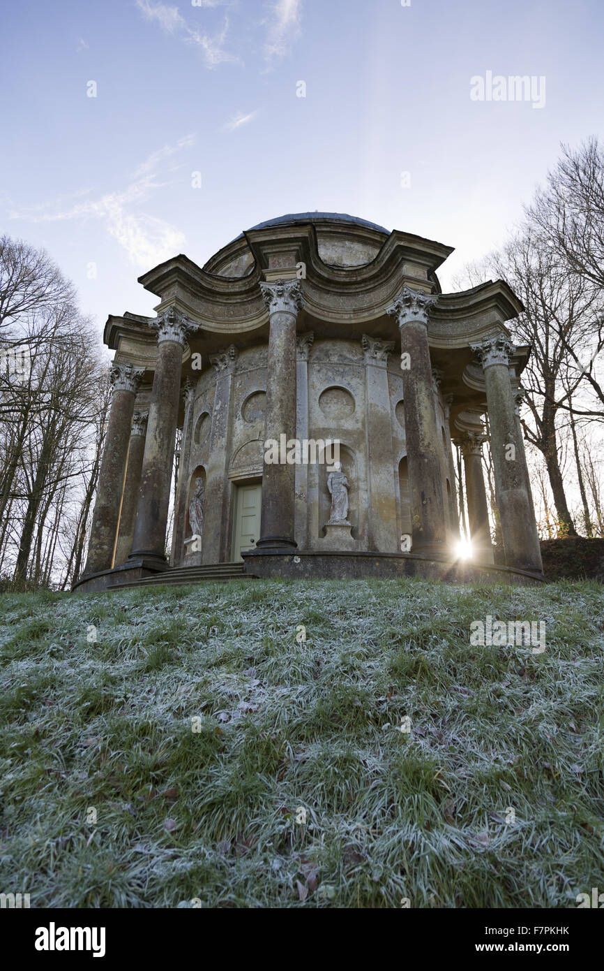 Morning sunlight coming through the columns of the Temple of Apollo at ...