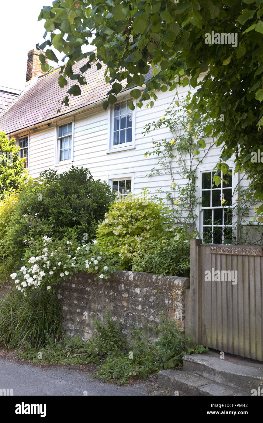 The front of the house at Monk's House, East Sussex. Monk's House was ...
