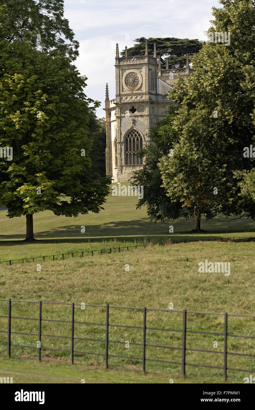 View of St Mary's church, in the grounds of Hartwell House ...