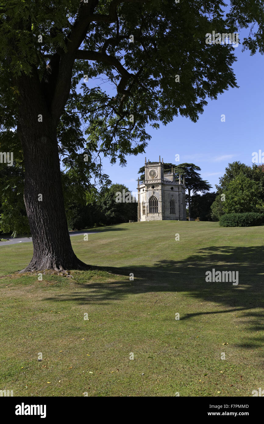 View of St Mary's church, in the grounds of Hartwell House ...
