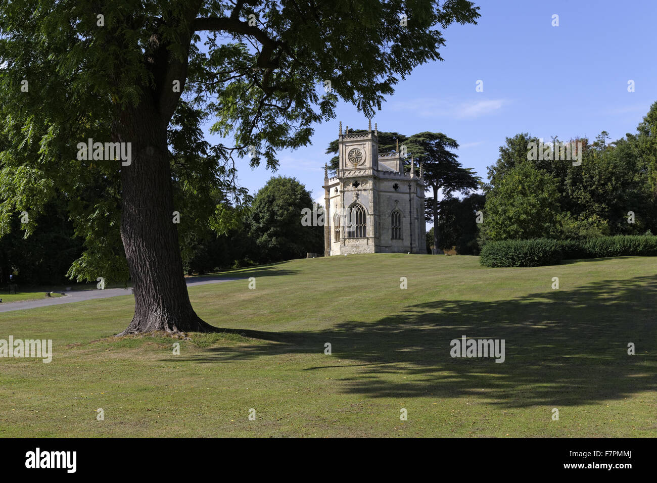 View of St Mary's church, in the grounds of Hartwell House ...