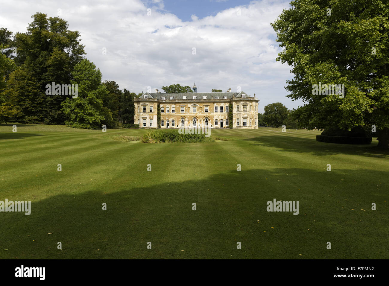 View across parkland to Hartwell House, Buckinghamshire. Hartwell House ...
